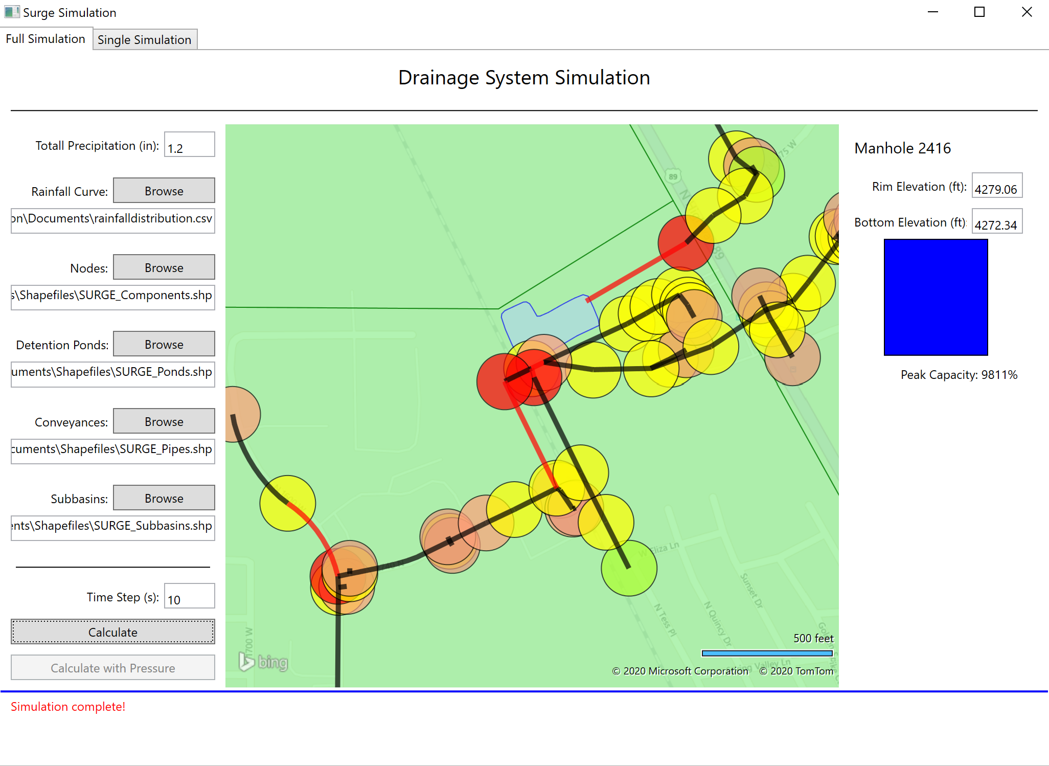 Surge Stormwater Simulator
